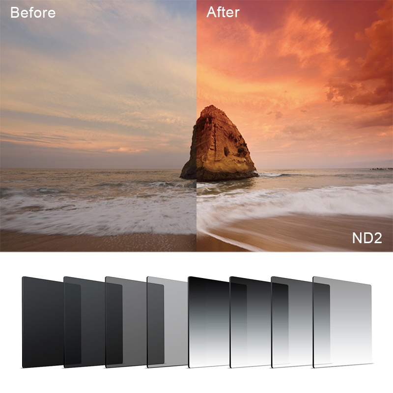 กล้องกรองCamera Filtro Gradient Neutral Density Gradual ND Square Resin ...