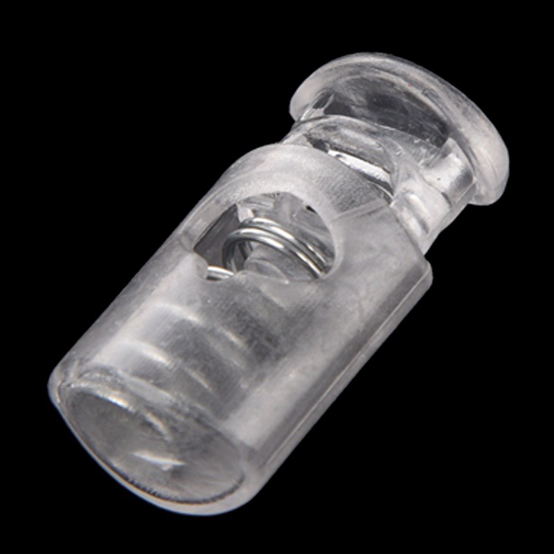 Stock????10 pcs 7 mm, 1 hole, rope cord stopper end spring fastener ...
