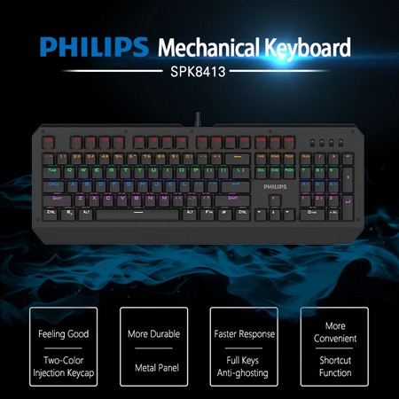 (โปรโมชั่น 6.6) Philips Keyboard SPK 8413 - flja61vysg - ThaiPick