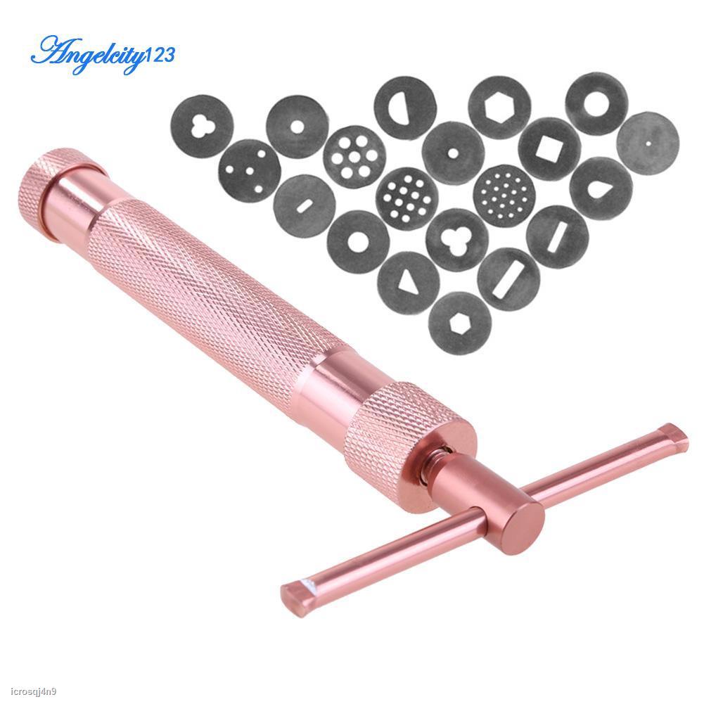 ANGღDIY Craft Pottery Clay Extruder Fondant Cake Slime Pastry Gun ...
