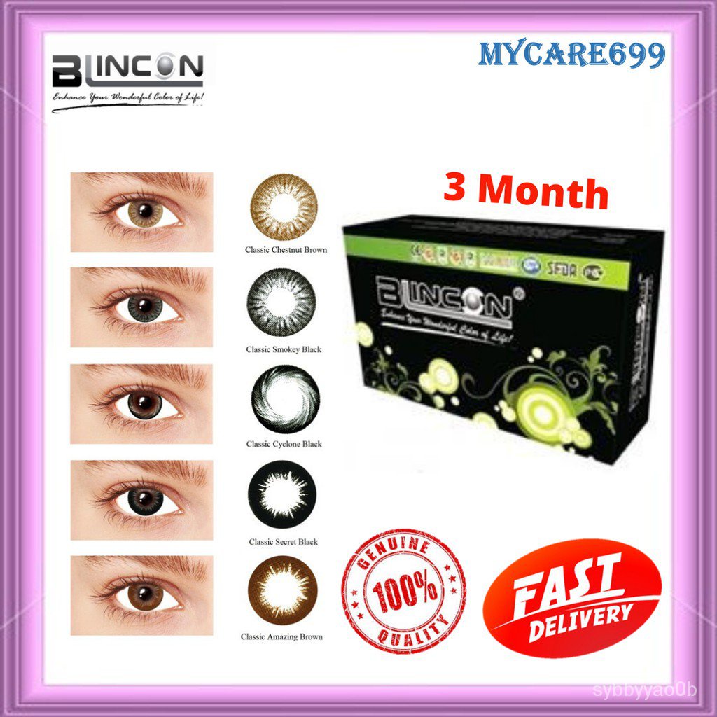Blincon Classic Contact Lens 3 Months Colors Colour Lense Contact ...