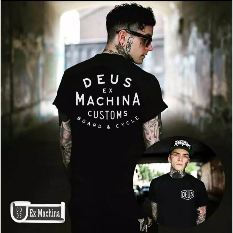 เสื้อยืดแขนสั้นพิมพ์ลาย Deus Ex Machina Original Distro ...