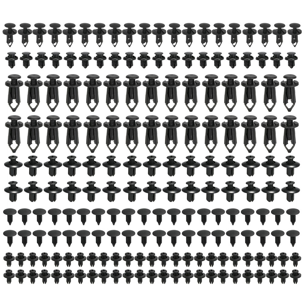 ★Auto Fastener Clips Plastic Fastener Rivet Clips 190Pcs 6 Sizes Car ...