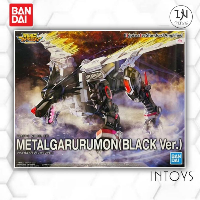 BANDAI - DIGIMON FIGURE-RISE STANDARD METAL GARURUMON BLACK Ver ...