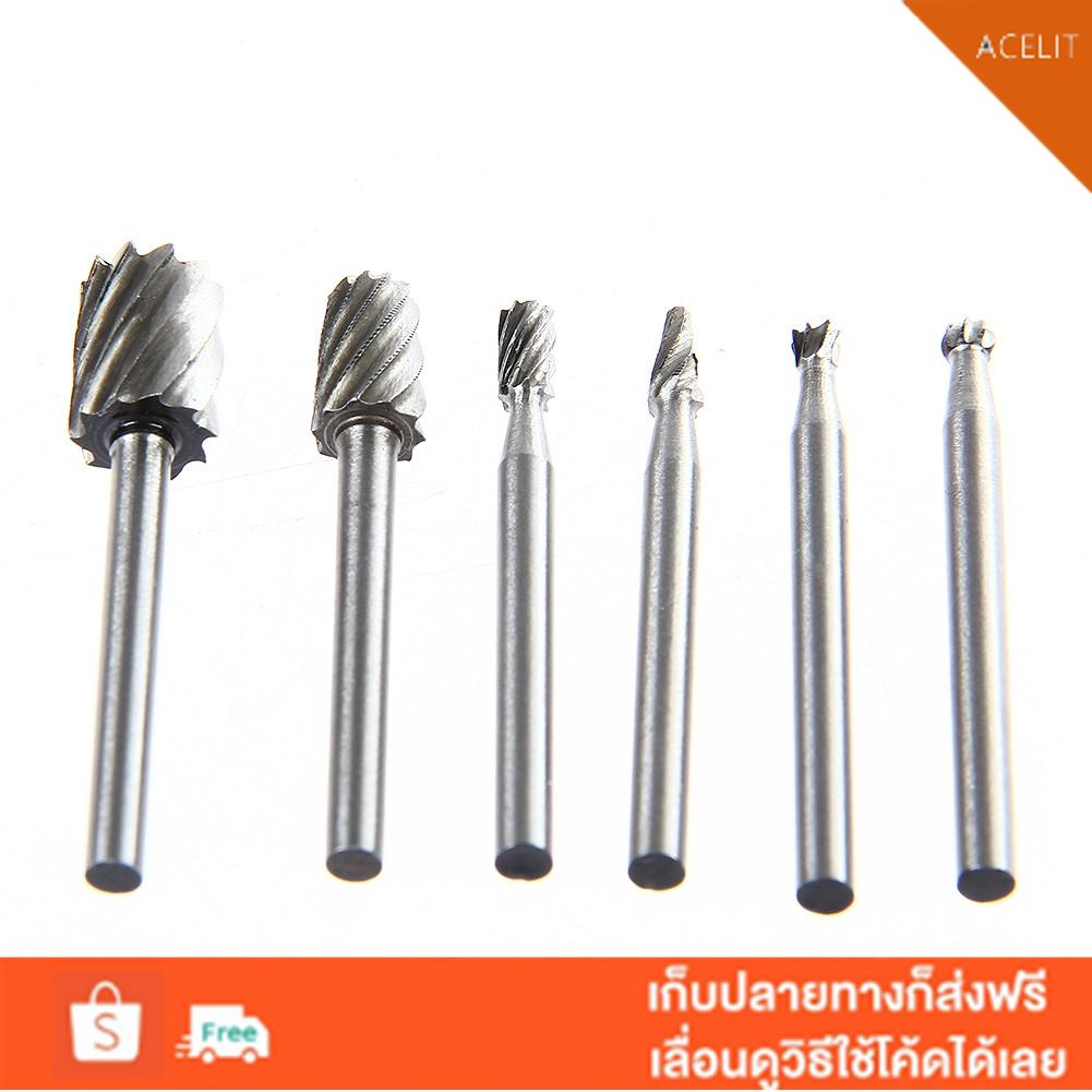 6Pcs Rotary Tool Mini Drill Bit Set Cutting Tools for Wood Carving ...