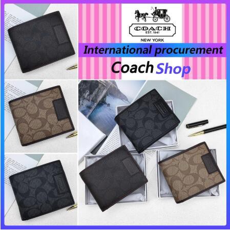 Coach boys short clip coach C pattern boys short wallet COACH 74736 ...