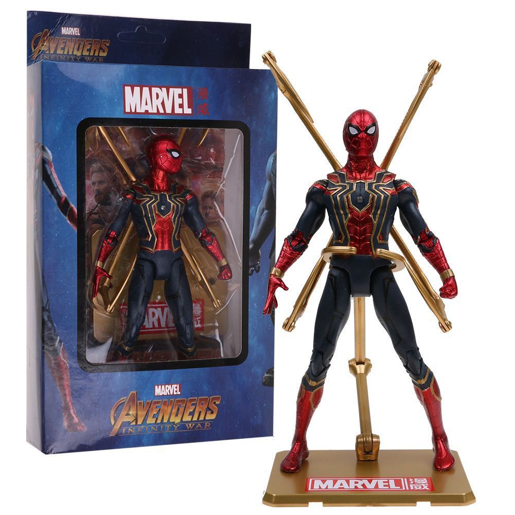 Avengers 3 Infinity War Iron Spider Man w LED Light Sound PVC Figure ...
