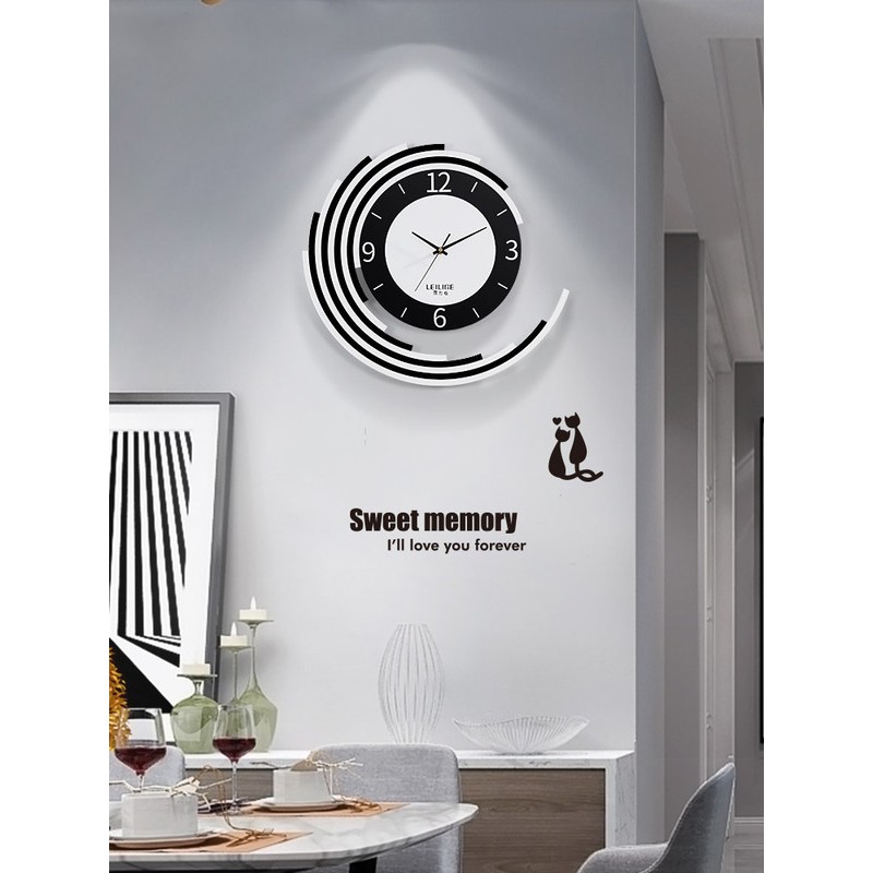 นาฬิกาแขวนผนังสไตล์นอร์ดิกสําหรับตกแต่งห้องนั่งเล่น - q333s.th - ThaiPick