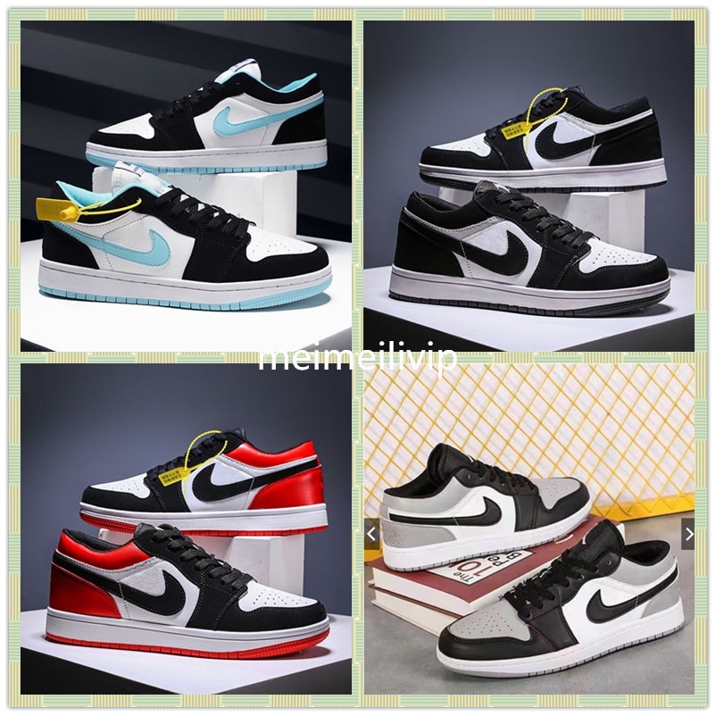 CR-71 Sock Air Jordan 1 top Low Sneakers Men Women kasut kulit aj ...