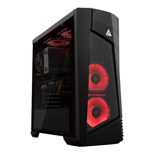 AZZA Mid Tower Tempered Glass RGB Gaming Computer Case Blaze 231G ...