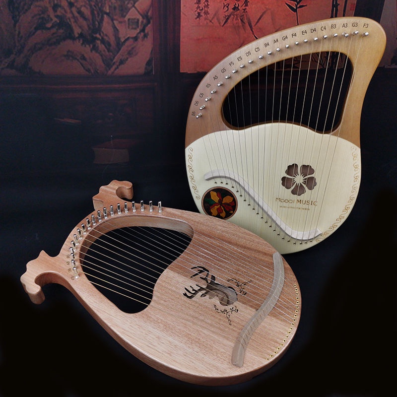 Laiya เปียโนเริ่มต้น Konghou 16-string lyre lyre พิณขนาดเล็ก 19 เครื่อง ...