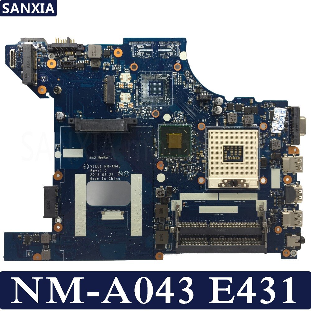 คอมพิวเตอร์โน้ตบุ๊คบอร์ดหลักของโคบิล nm-a043 Lenovo ThinkPad Edge E431 ...