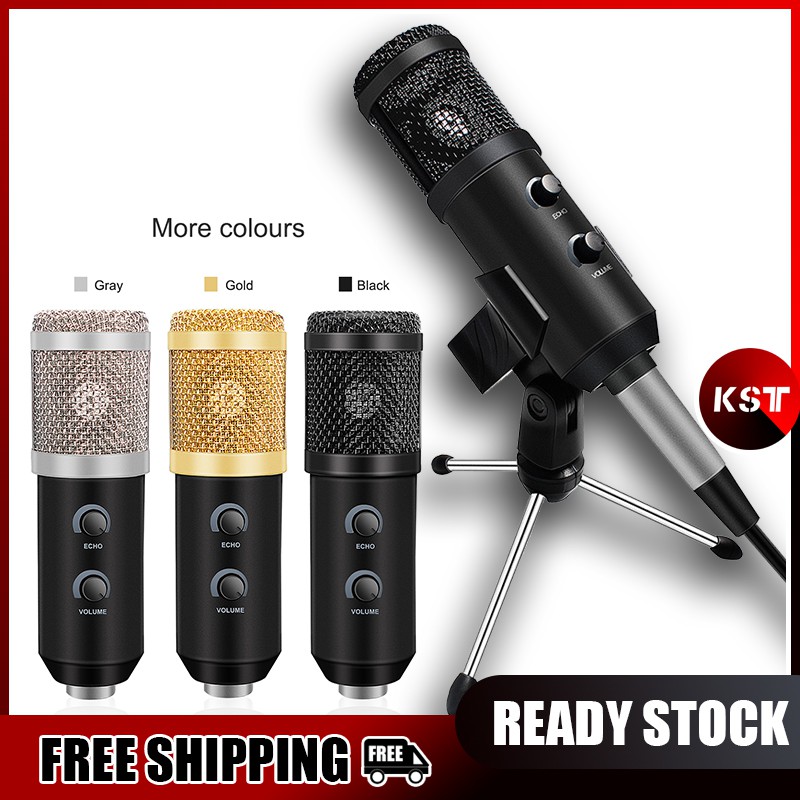 Ultra-low Noise Echo Reverb Microphone USB Condenser Microphone For ...