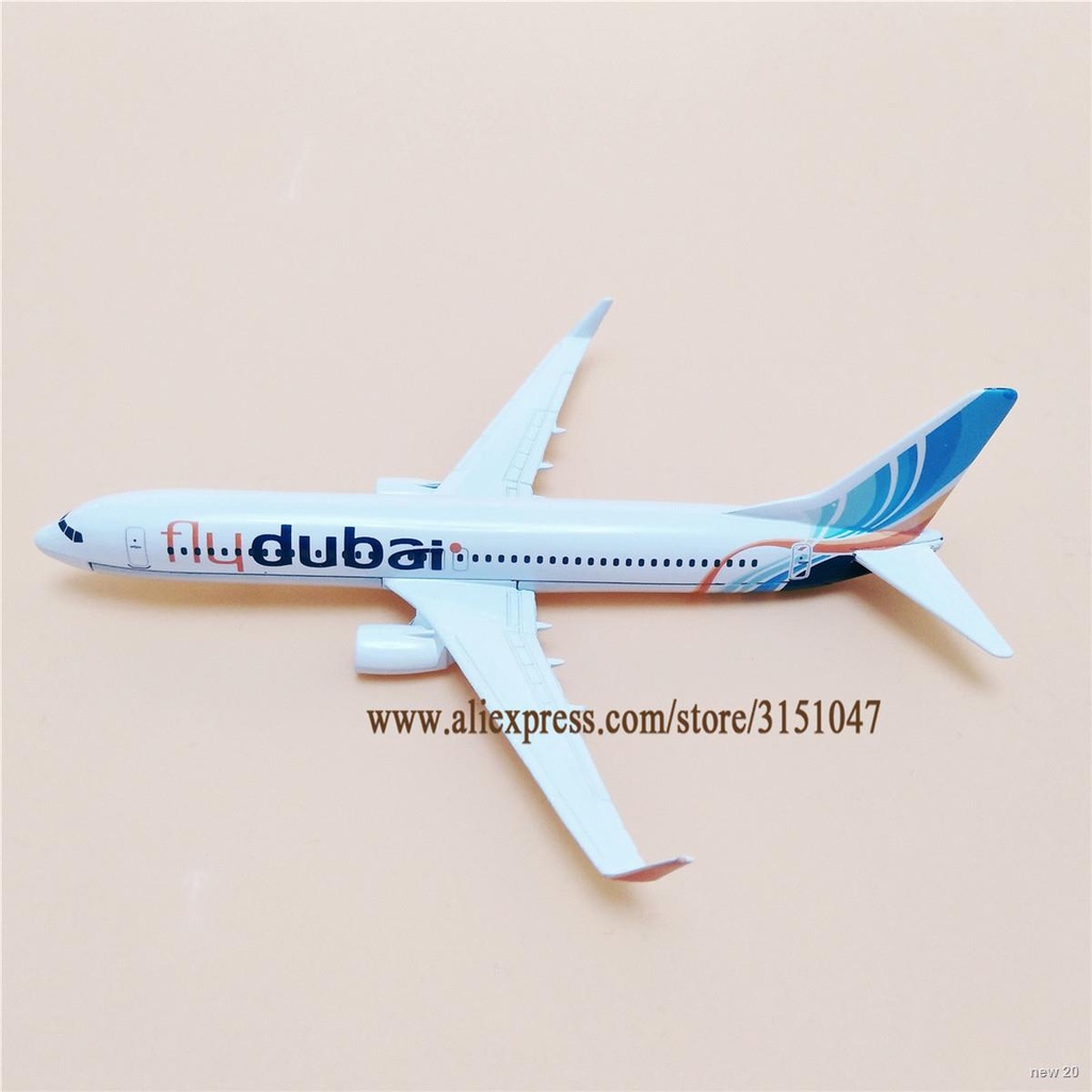 ของสะสม 16cm Alloy Metal Air Fly Dubai Airlines B737 Diecast Airplane ...