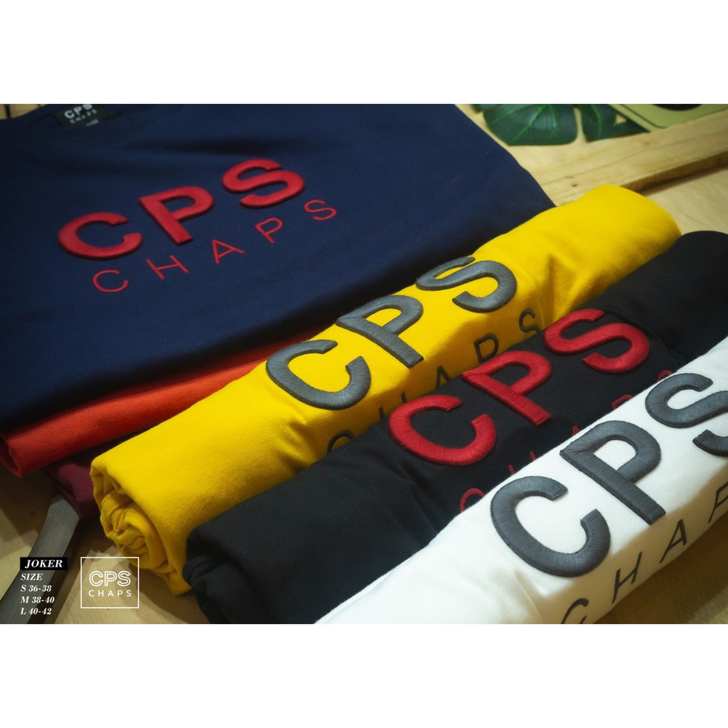 No.40เสื้อยืดแขนสั้นCPS Cotton100 CPSCHAPปักนูน งานปักงานป้าย - ladyluckshop - ThaiPick