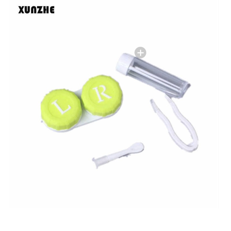 (พร้อมส่ง)ตลับใส่คอนแทคเลนส์เซ็ต XUNZHE 1pcssets Contact chicken ...