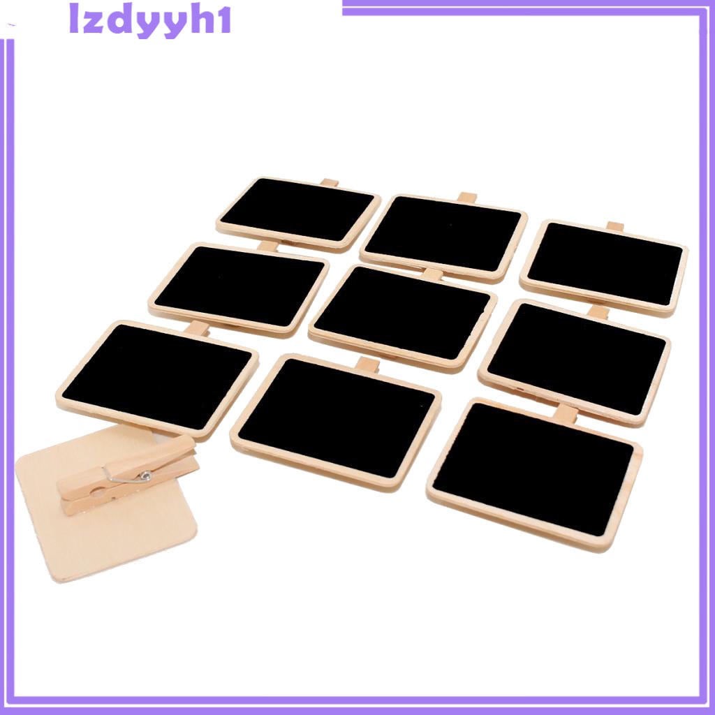 JoyDIY Pack 10PCS Small Mini Wooden Blackboard Note Memo Message Board ...