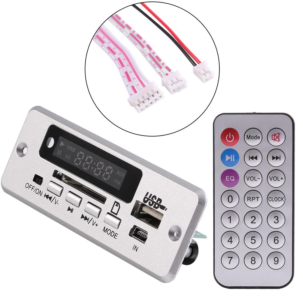 Digital FM MP3 Remote With Board DC12V Display LED SD Audio USB Control ...