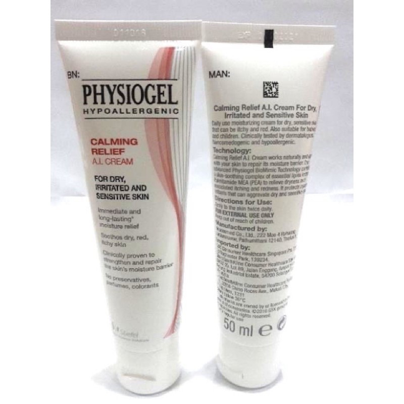 Physiogel Calming Relief AI Cream 50ml &100ml [EXP : 2022 ...