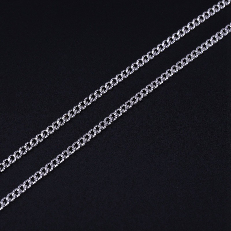 10m silver plate chain for jewelry creation 3 x 2 mm (10m ...