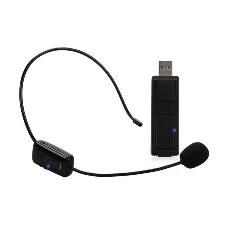 UHF Stage Wireless Headset Microphone For Loudspeaker Teaching ...