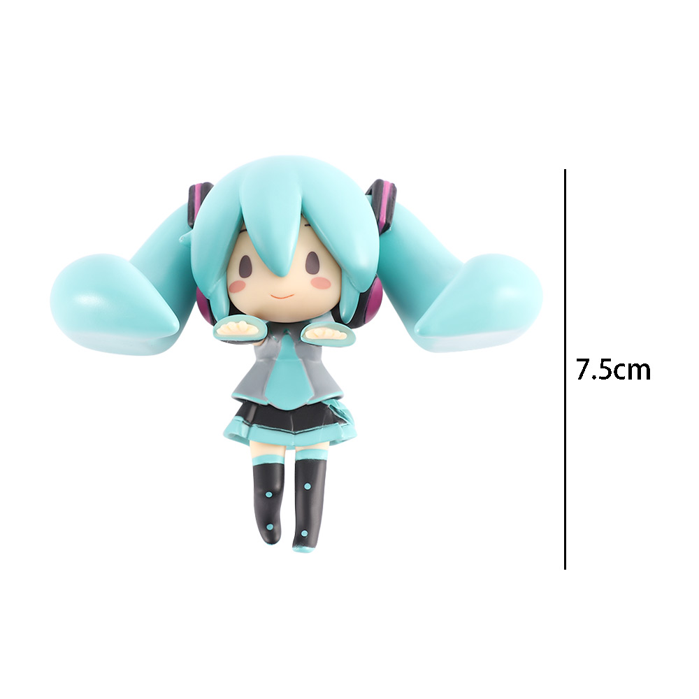 JENNIFERDZ Mini Hatsune Miku Cute Anime Figure Action Figurine Miku ...