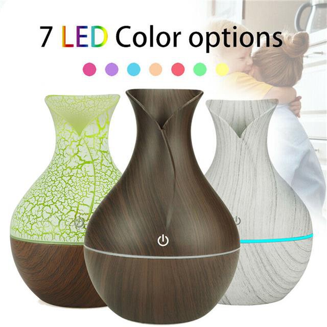 @ 130ml Led Essential Oil Diffuser Humidifier Usb Aromatherapy Wood ...