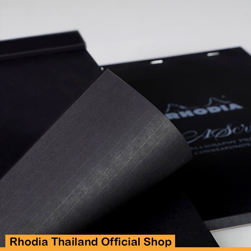 Rhodia Pascribe Calligraphy Pad - Black CarbOn A4 กระดาษสำหรับเขียน Calligraphy นำเข้าจาก ...