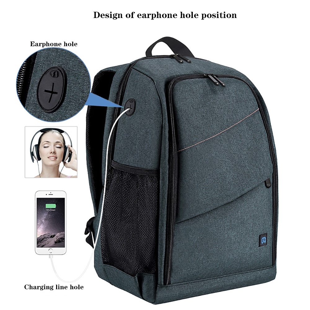 กระเป๋ากล้องOutdoor Portable Camera Backpack Waterproof Camera Bag ...