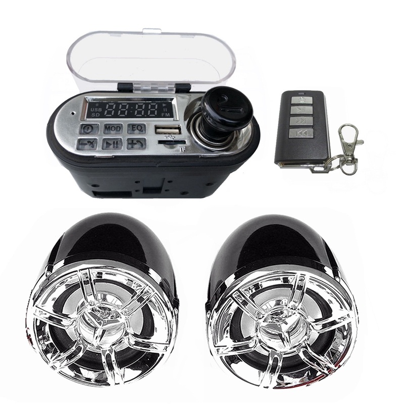 Motorcycle Audio Sound System Stereo Speaker Waterproof Motorbike ...