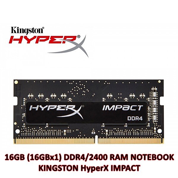 16GB (16GBx1) DDR42400 RAM NOTEBOOK (แรมโน้ตบุ๊ค) KINGSTON HyperX IMPACT (HX424S14IB16) รับ ...