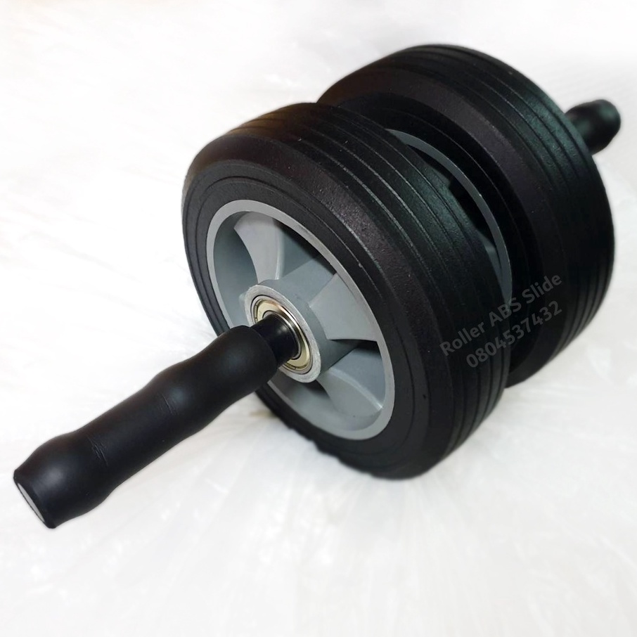 แกนล้อลูกปืน หน้ายาง 4ซม. Roller abs wheel 8 ลูกกลิ้งบริหารหน้าท้องล้อ ...