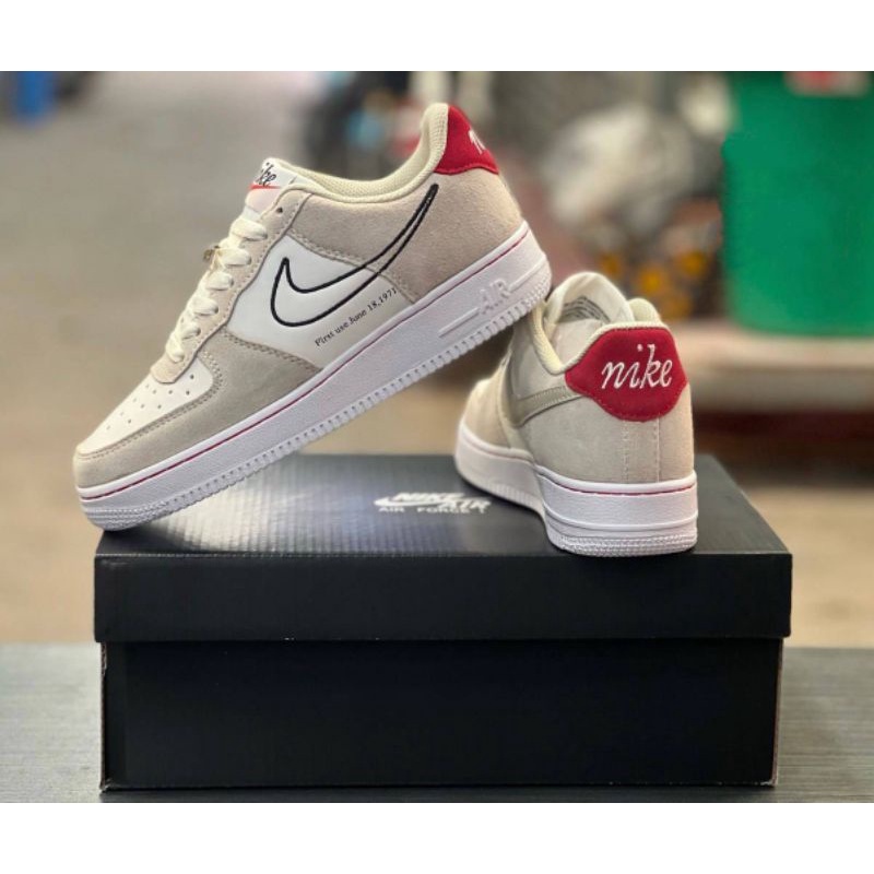 special offer รองเท้า Nike Air Force 1 First Use Light Sail Red in ...