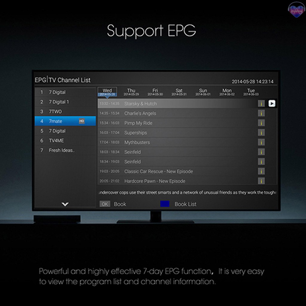 MS MECOOL K5 Android TV BOX DVB-T2/S2 Set-top Box Android 9.0 4K Media ...