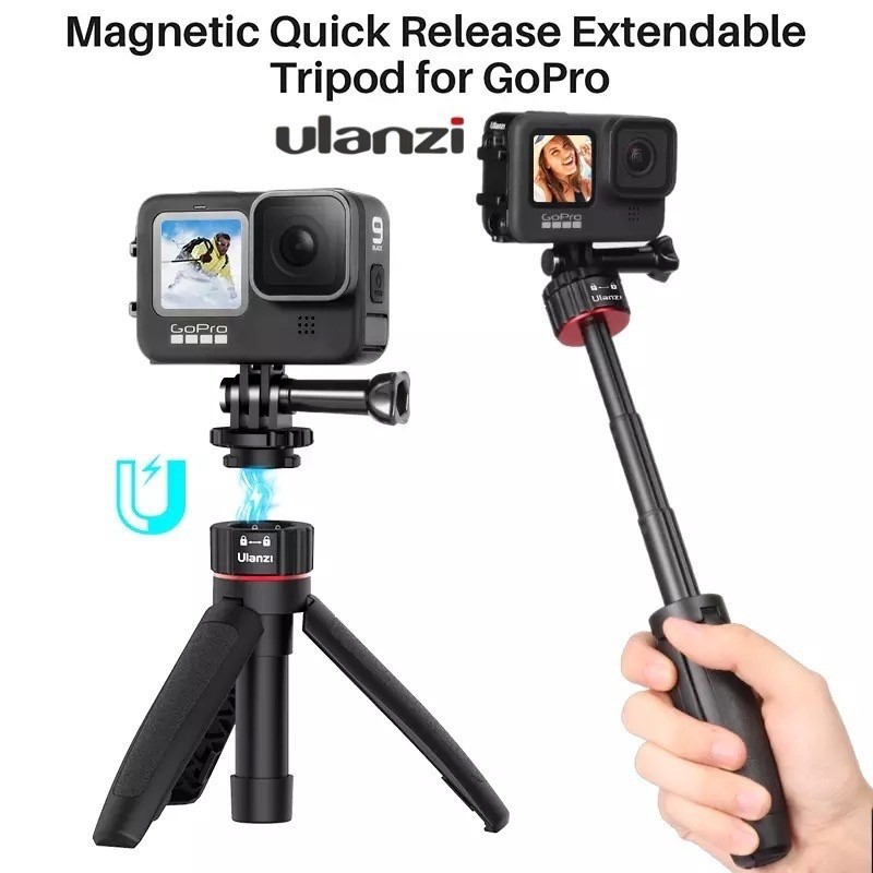 Ulanzi Extended Gopro Tripod Magnetic Quick Release Shorty Vlog for ...