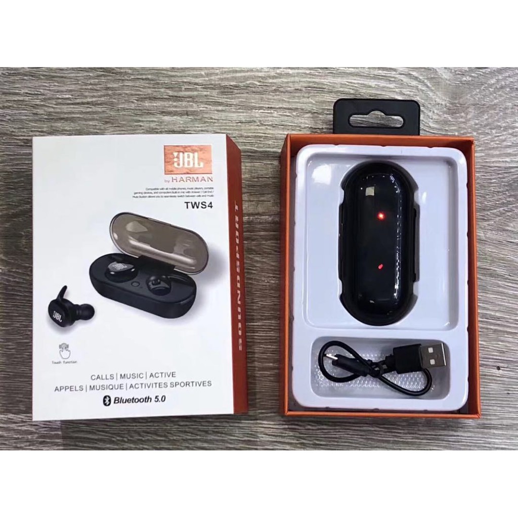 JBL TWS 4 Wireless Bluetooth Earbuds Mini BT 5.0 Stereo In-Ear ...