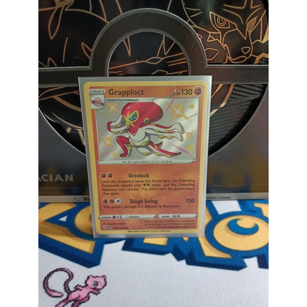 Pokemon Card "Grapploct Shiny SV073/SV122" Eng Shining Fates | Shopee ...