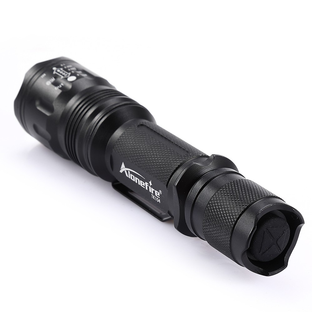 Alonefire TK104 cree L2 LED flashlight Zoomable outdoor waterproof ...