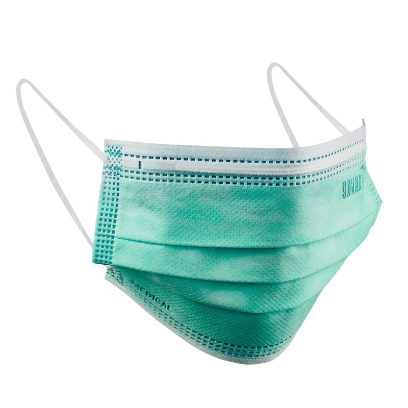 หน้ากากอนามัย YAMADA(50ชิ้น)Medical Maskสีเขียวขาว Nelson Lab เกรด ...