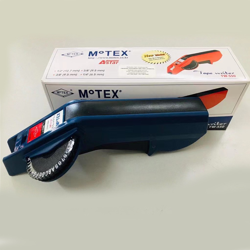 Motex E-5500 E505 เครื่องทําฉลาก พร้อมเทปเขียน MOTEX 9/12 มม. 2 ม้วน ...