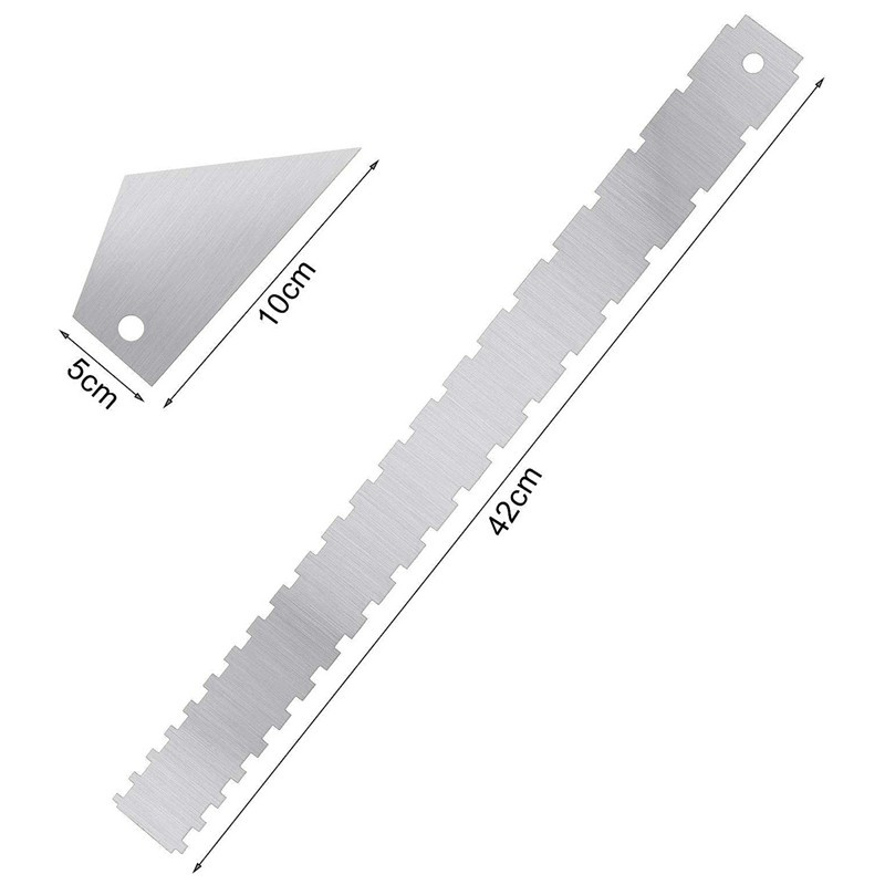 Luthier Tools Set wtih Guitar Neck Notched Straight Edge Feeler Gauge ...