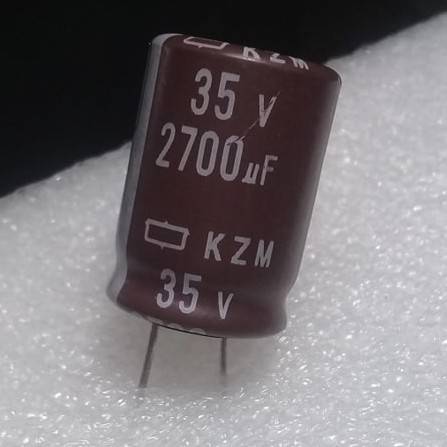 Capacitor 2700uF 35V ใส่แทน 2200uF 35V ได้ แบรนด์ญี่ปุ่น 18x25mm (ตัว ...