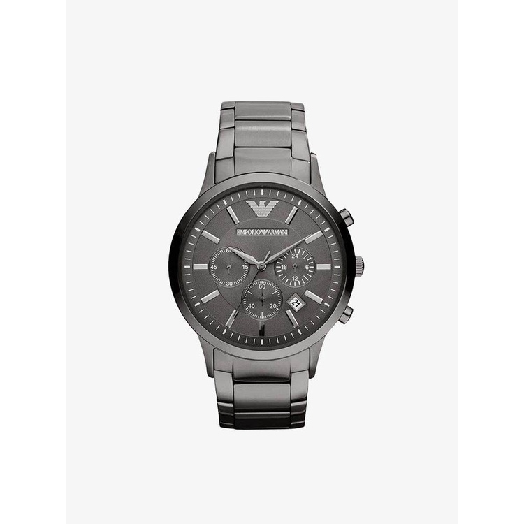 SALE Emporio Armani นาฬิกาข้อมือผู้ชาย Classic Chronograph Gunmetal ...