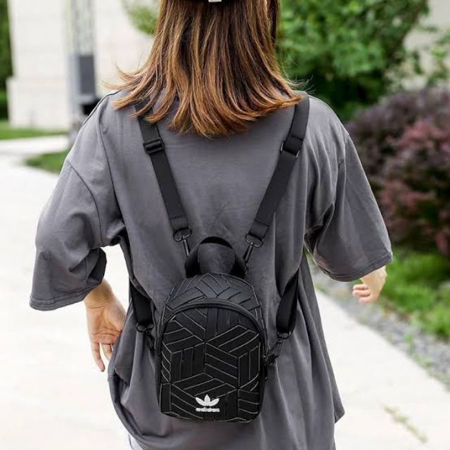 กระเป๋าเป้ Adidas 3D MINI BAG สี Black - aofappbrandname - ThaiPick