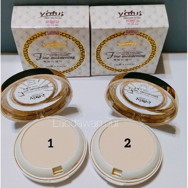 แป้งยาฟู YAFU ตลับขาว แป้งไวท์เทนนิ่ง ตลับทอง2ชั้น - laddawan.pui ...