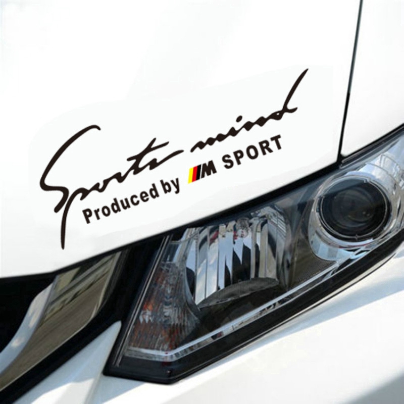 1pcs Car Light Eyebrow Sticker Car M Sport Badge Headlight Sticker for ...
