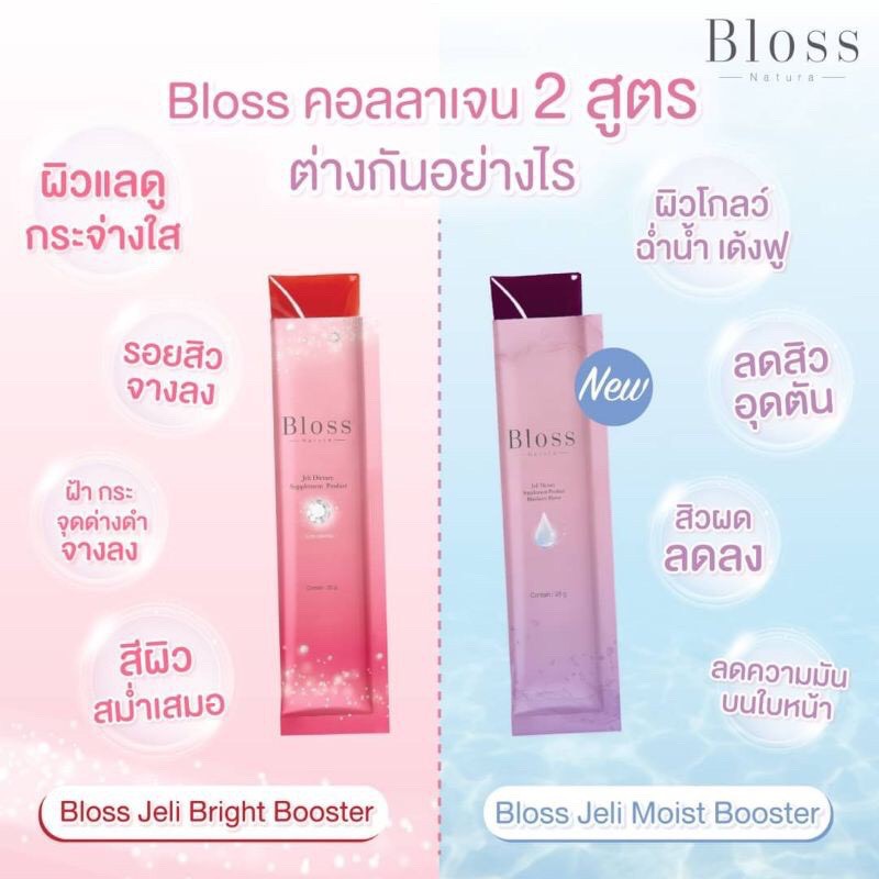 Bloss Jeli Aura Booster Bloss Jeli Clear Booster ล็อตใหม่ (กล่องใหญ่ 14 ...