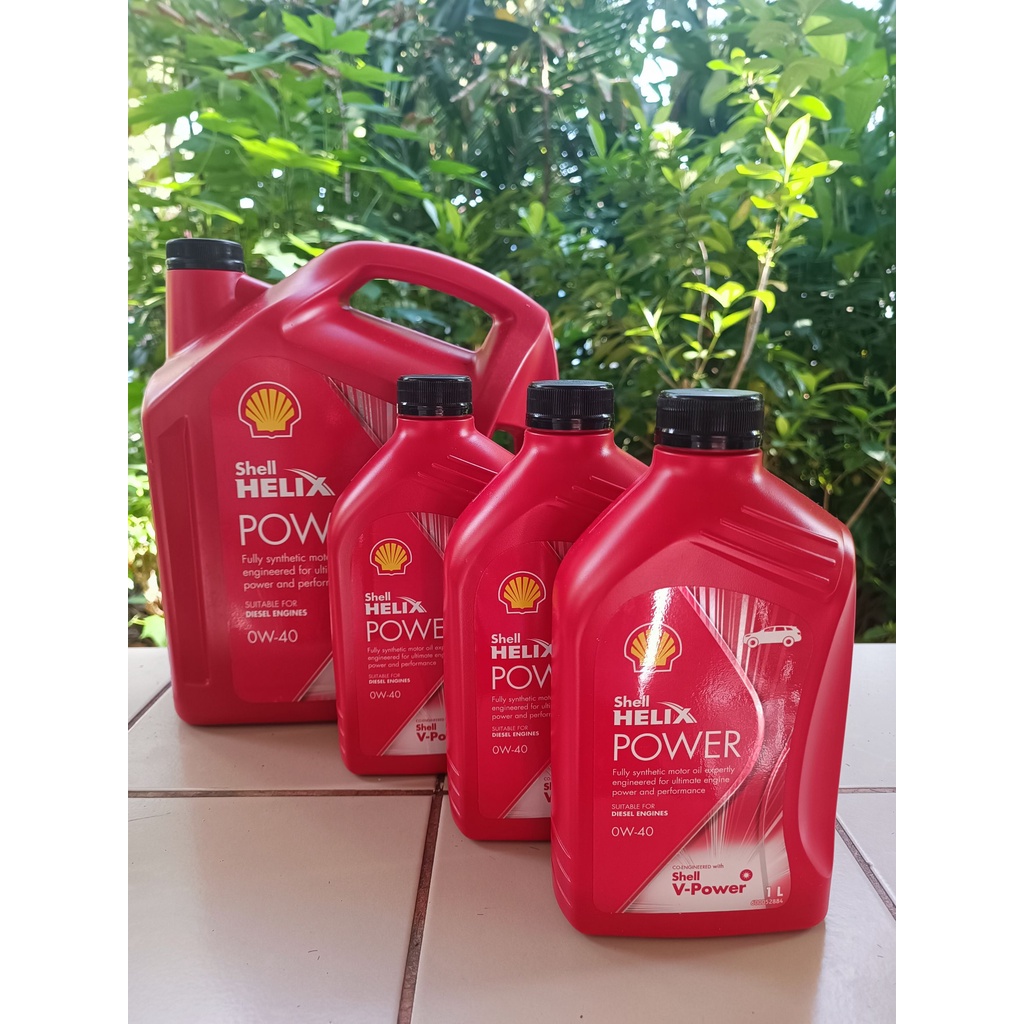 น้ำมันเครื่อง shell helix power 0w40 diesel สังเคราะห์แท้จากเซล ...