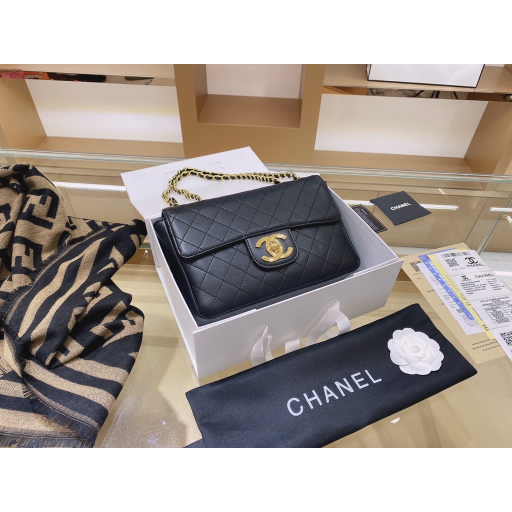2021 latest chanel_ single shoulder diagonal bag cf bag Cowhide trend ...