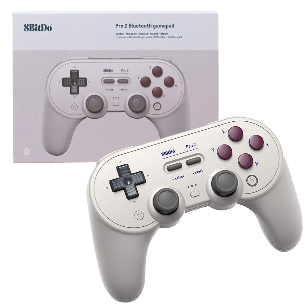 8BitDo Pro 2 Bluetooth Gamepad for Switch, PC, macOS, Android(G Classic ...
